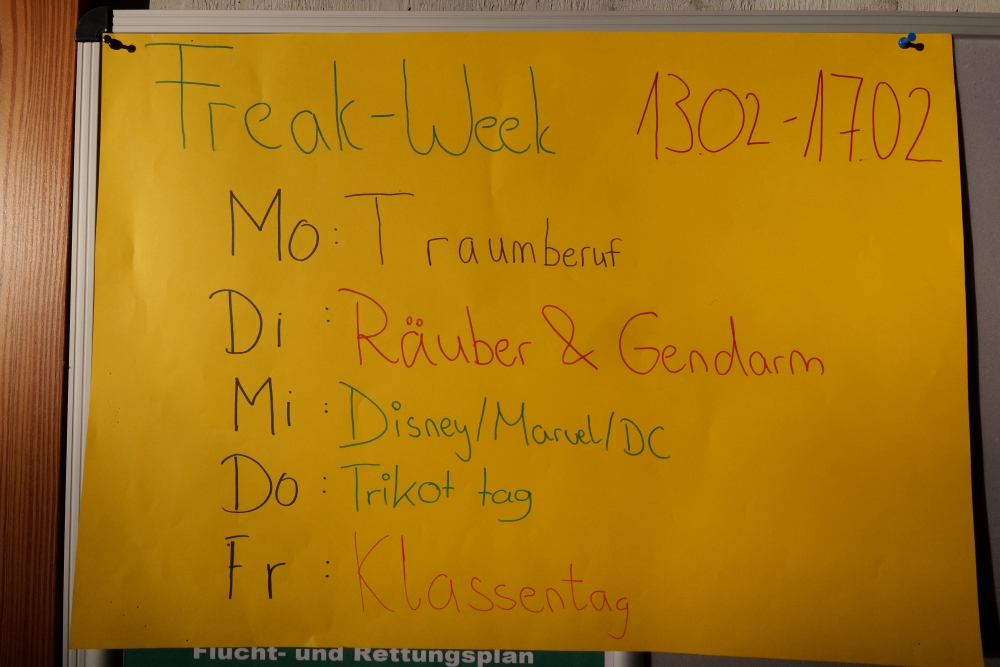 Freak-Week 2023: Die Tagesmottos auf einen Blick - Lichtenstern Gymnasium